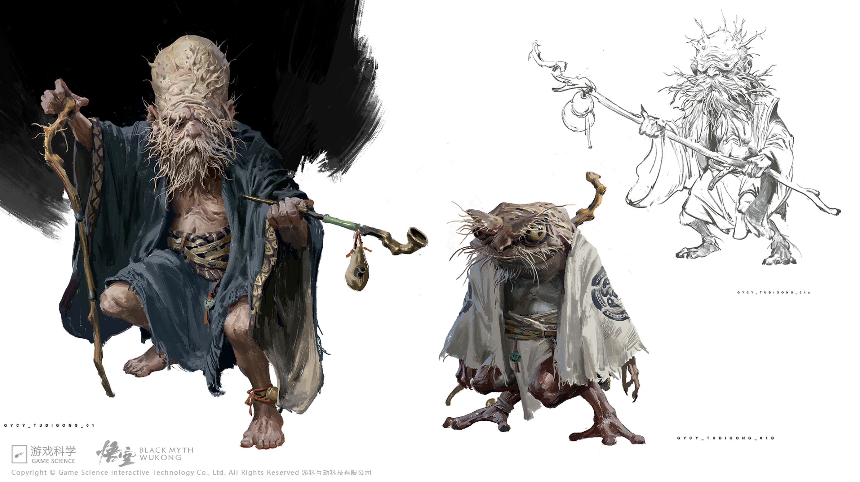 国产单机动作游戏《黑神话：悟空》原画、设定图欣赏_二柄APP